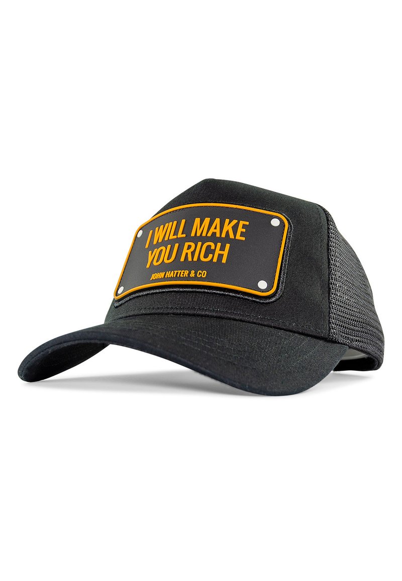 John Hatter & Co I WILL MAKE YOU RICH - Cap - black - Zalando
