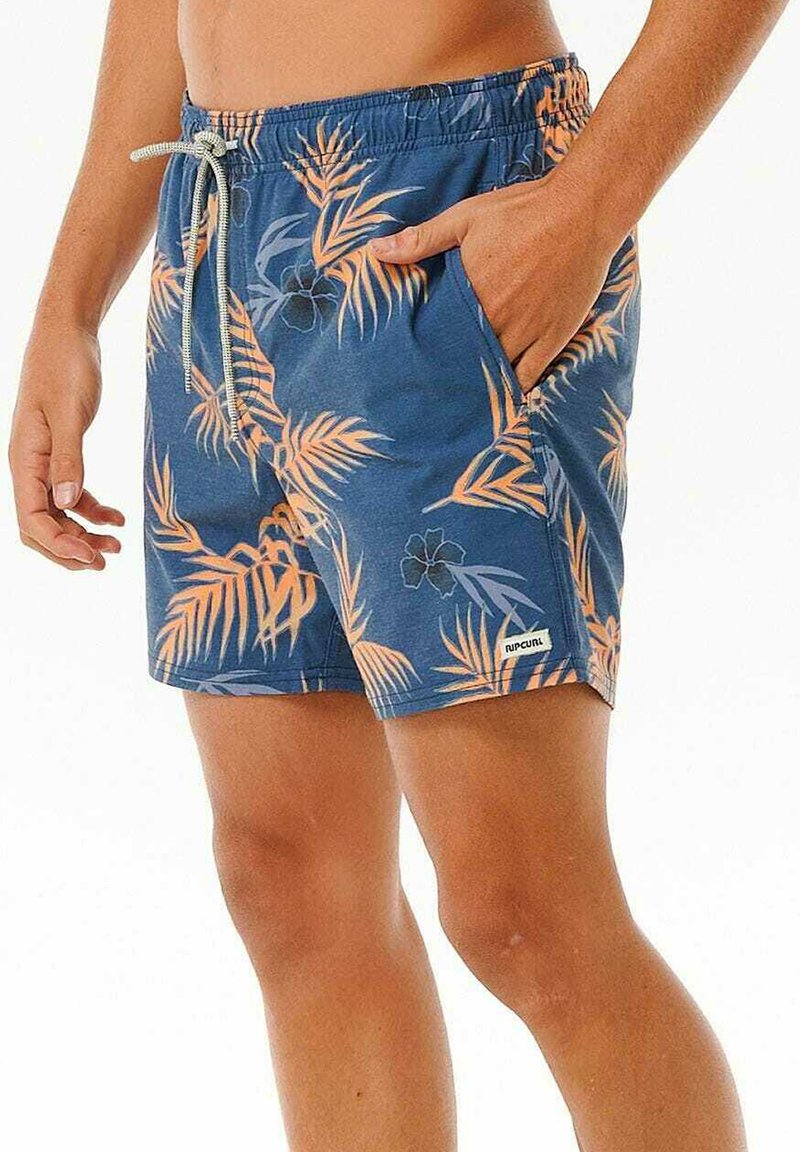 Rip Curl SURF REVIVAL FLORAL VOLLEY - Bañador - washed navy/azul claro ...