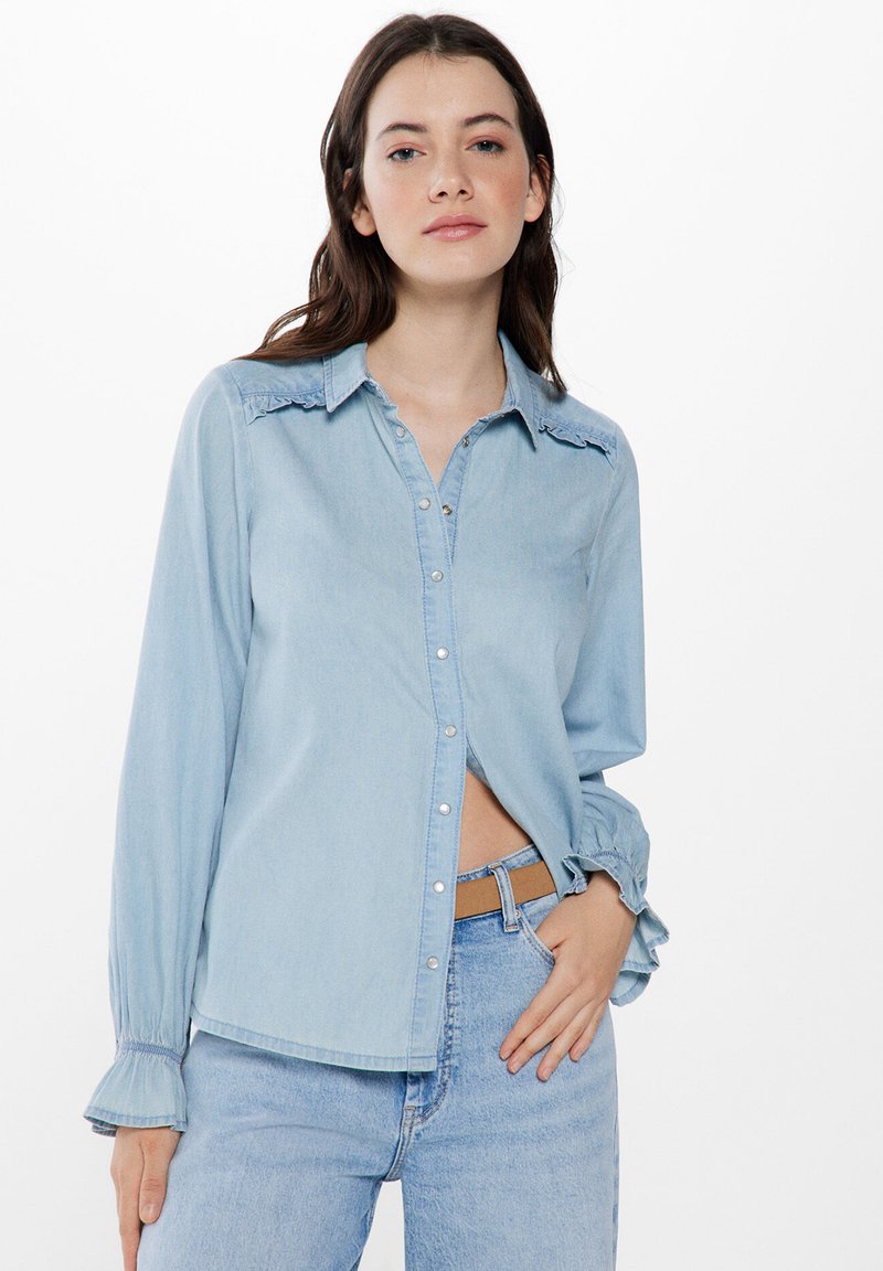 Springfield Paitapusero - blue grey/siniharmaa - Zalando.fi