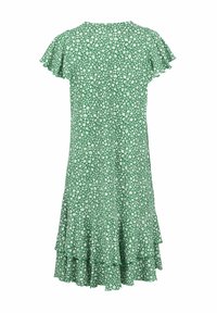Cellbes of Sweden WITH FRILLS - Jersey dress - green floral/green - Zalando