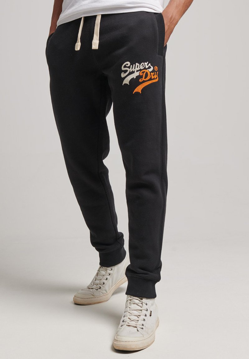 Superdry Vintage Logo Interest Tracksuit Bottoms Black Zalando Ie