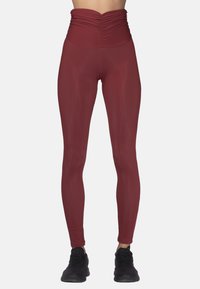 Flavia Valentini THERMAL - Leggings - Hosen - dark red/cognac - Zalando.de