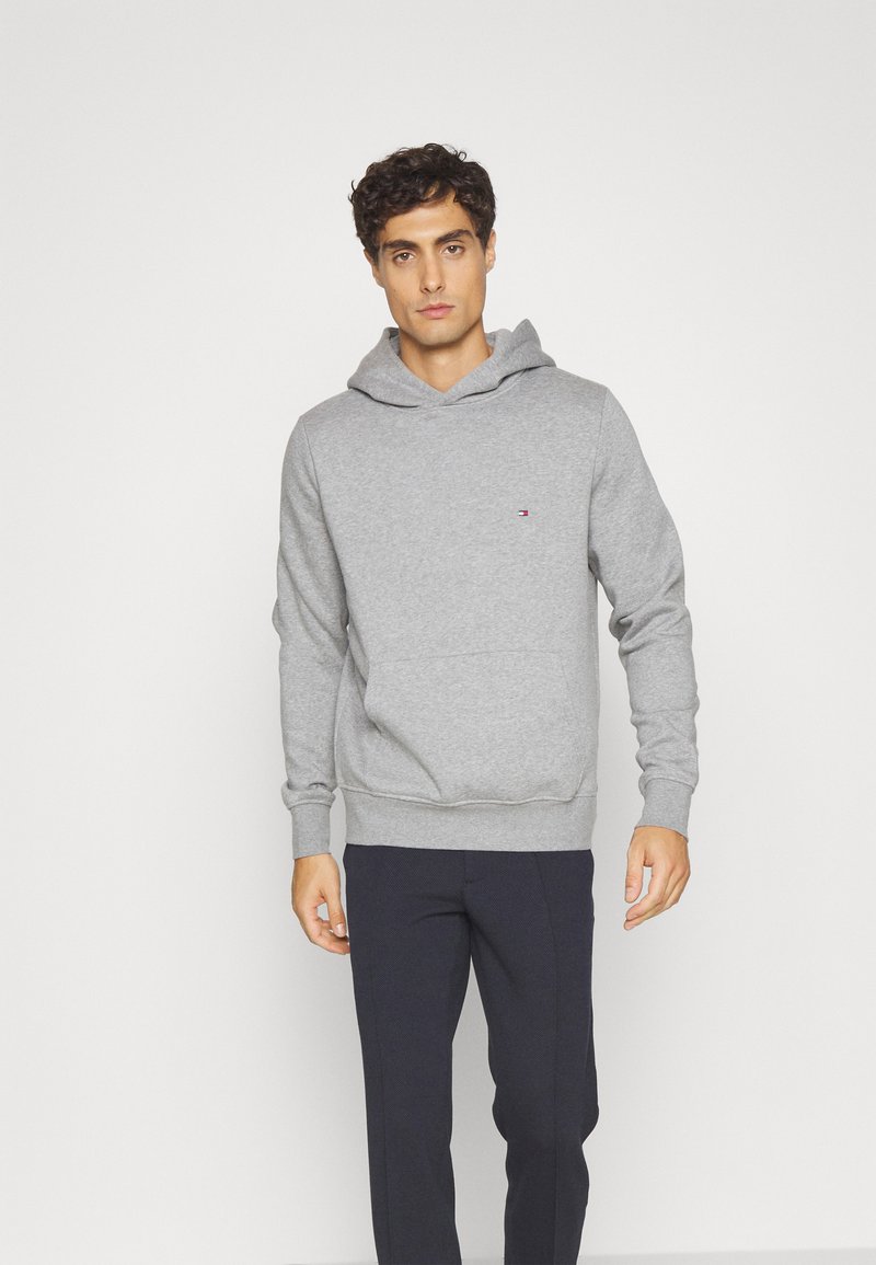 Tommy Hilfiger FLAG LOGO HOODY - Sweatshirt - medium grey heather/grau-meliert - Zalando.ch