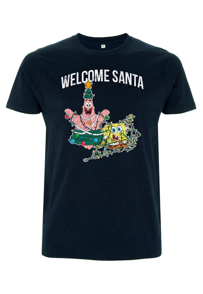 Henry Tiger SPONGEBOB SQUAREPANTS WELCOME SANTA - T-Shirt print - navy ...