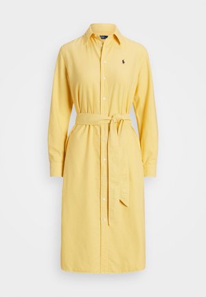 Polo Ralph Lauren LONG SLEEVE DAY DRESS - Blousejurk - white/light blue/wit - Zalando.be