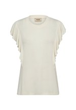 Mos Mosh CHIO VOLANT - T-shirts print - ecru/beige - Zalando.dk
