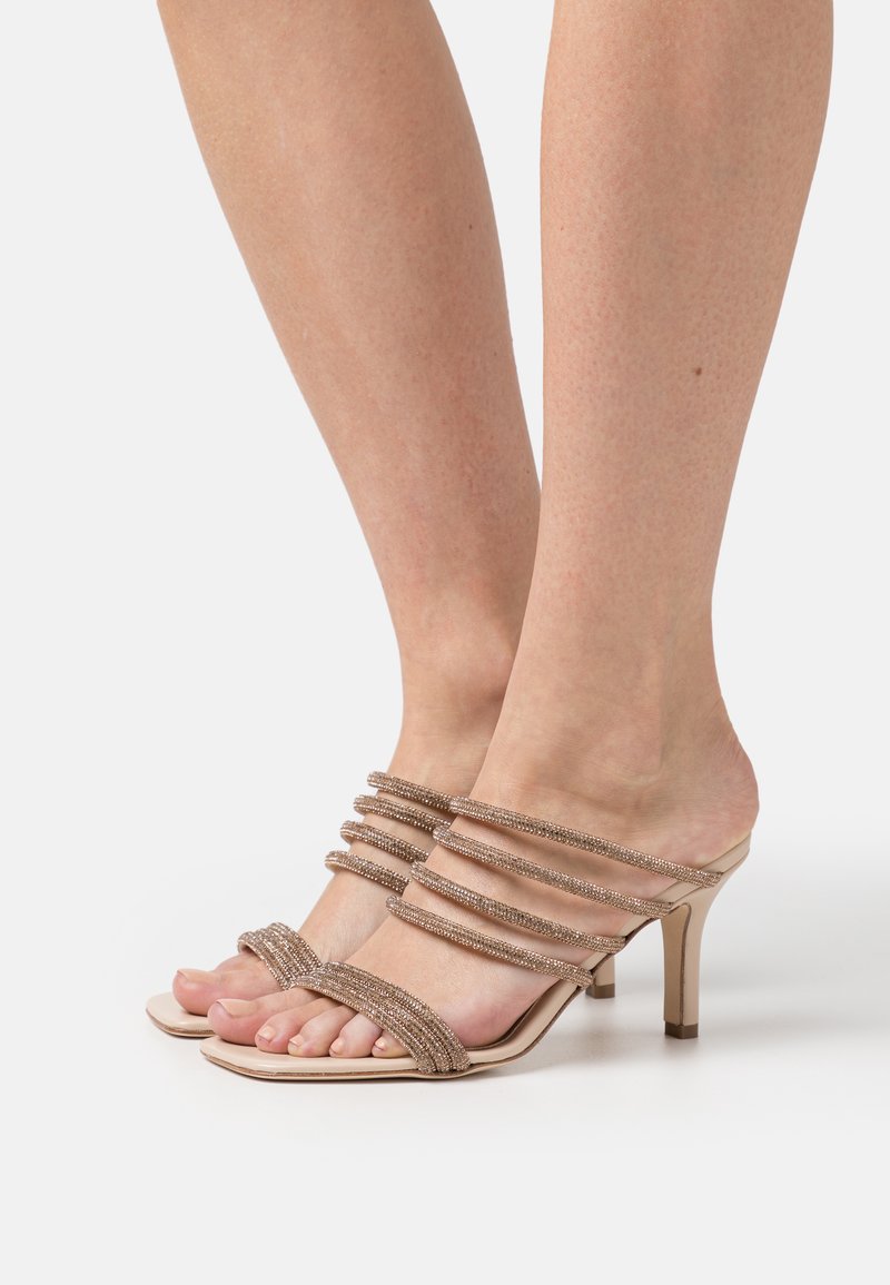 Marc Cain Heeled mules - panna cotta/off-white - Zalando.ie