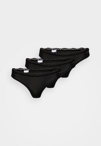 Calvin Klein Underwear THONG 3 PACK - String - black/zwart - Zalando.nl