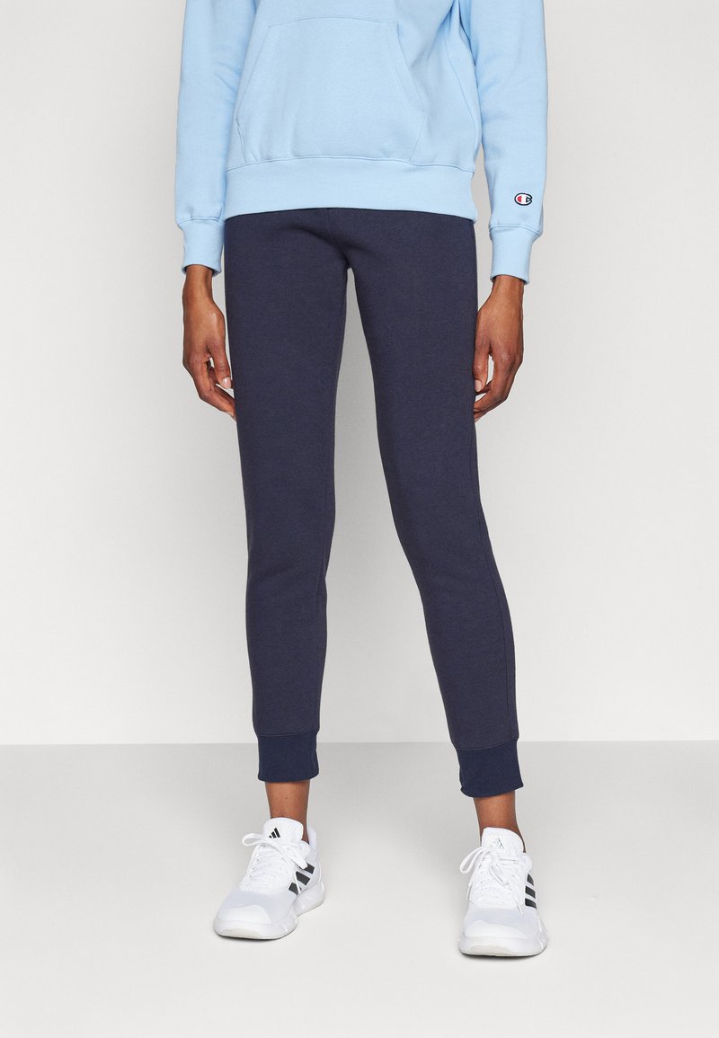 Champion BASIC CUFF PANTS - Teplákové kalhoty - dark blue/tmavě modrá - Zalando.cz