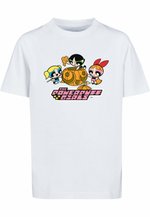 ABSOLUTE CULT POWERPUFF-PUMPKIN - T-shirt med print - white/vit ...