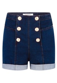 Morgan FITTED WITH BUTTONS - Jeans Shorts - blue denim - Zalando.at