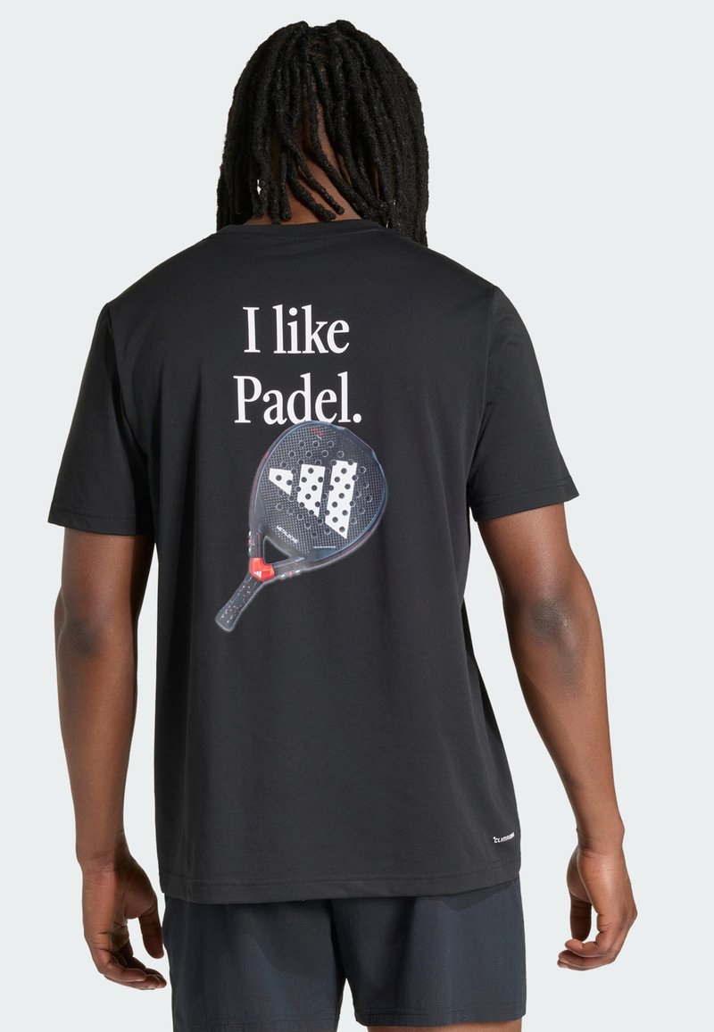 adidas Performance M PADEL CAT G T - Print T-shirt - black - Zalando