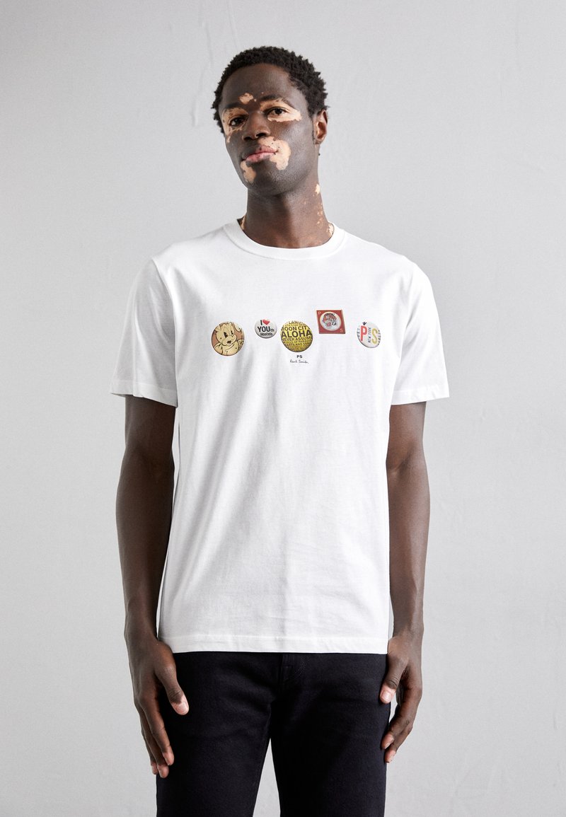 PS Paul Smith MENS BADGES - Camiseta estampada - whites/blanco - Zalando.es