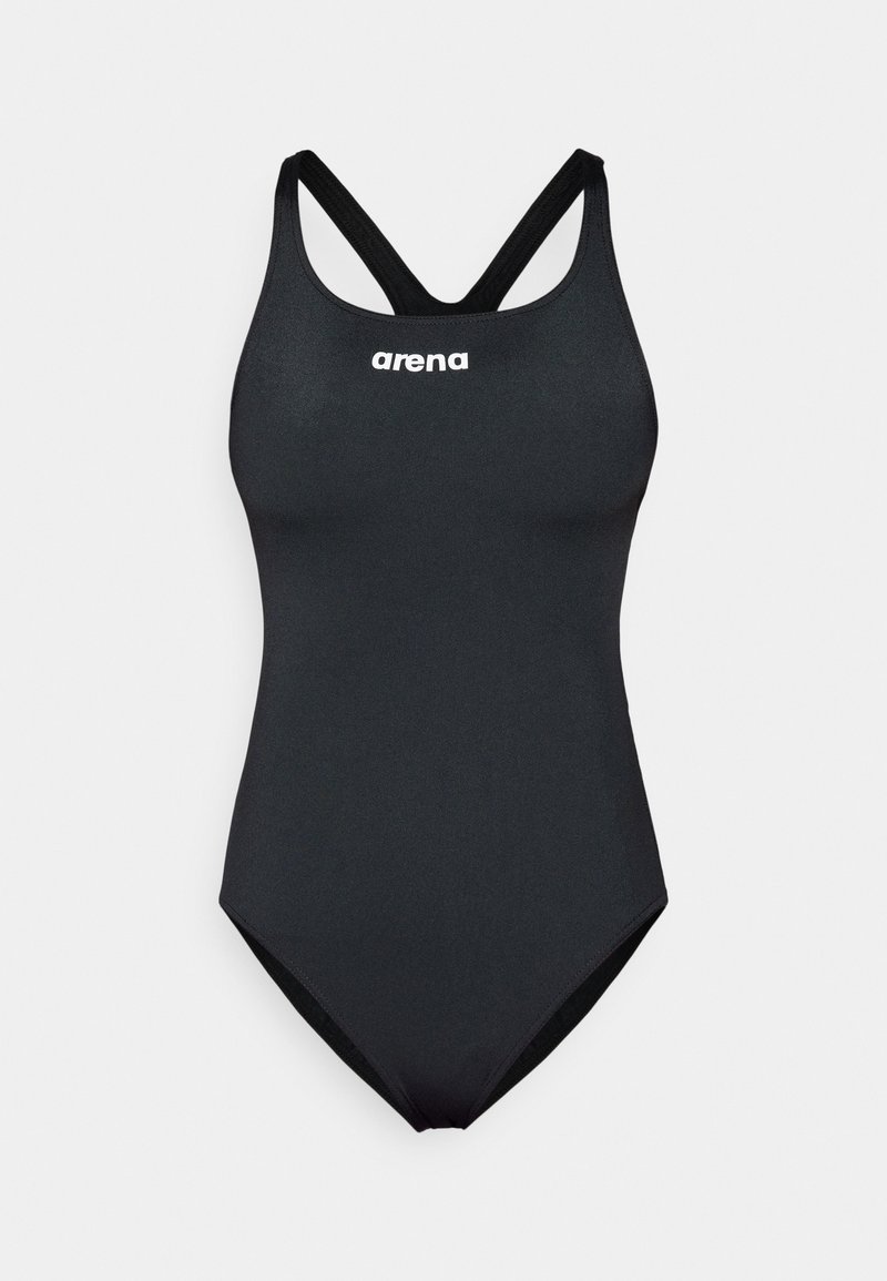 Arena WOMENS TEAM SWIMSUIT SWIM PRO SOLID - Swimsuit - black/white ...