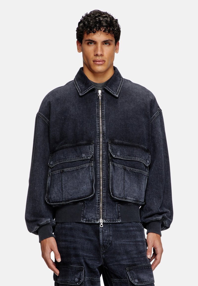 Diesel Jeansjacke - black/schwarz - Zalando.de