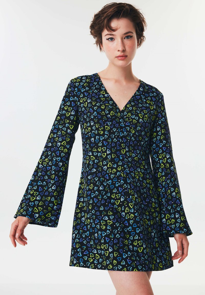 Twist HEART PATTERN - Jurk - black/zwart - Zalando.be