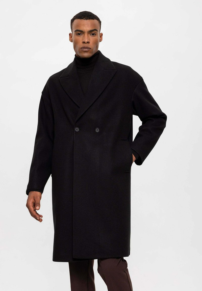 Antioch DOUBLE BREASTED - Mantel - black/zwart - Zalando.nl