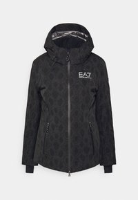 EA7 Emporio Armani KITZBUHEL PROTECTUM7 GRAPHIC - Snowboard jacket - black python/black - Zalando