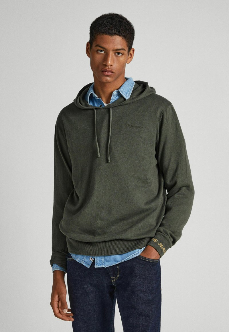 Pepe Jeans ANDRE - Sweat à capuche - olive green/vert - ZALANDO.CH