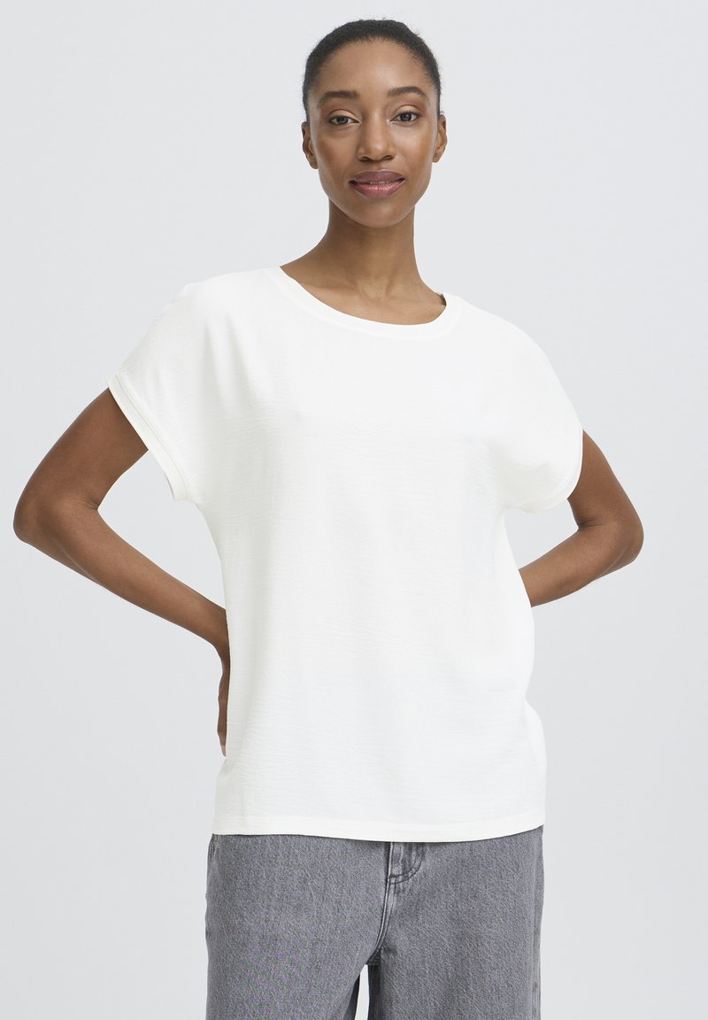 b.young PANYAX TEE - Lihtne T-särk - marshmallow/valge - Zalando.ee