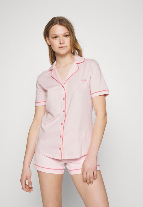 Anna Field AMANDA SHORT SLEEVE PJ SET - Pyjamas - pink/rosa - Zalando.no