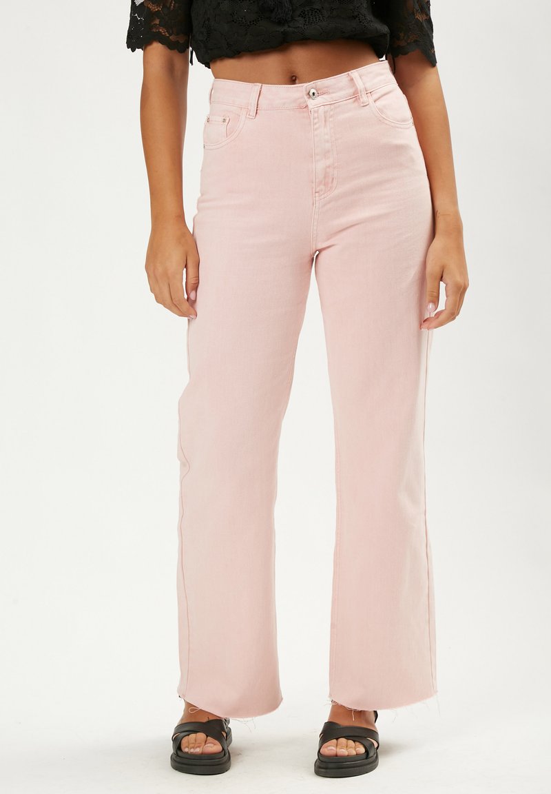 INFLUENCER COLORED - Jeans Straight Leg - pink - Zalando.at