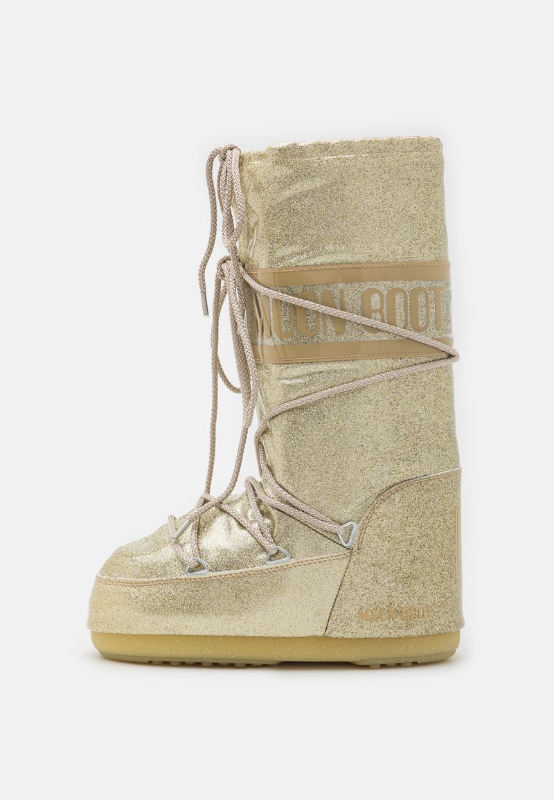Moon Boot ICON GLITTER - Snowboot/Winterstiefel - gold/goldfarben ...
