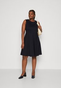 Lauren Ralph Lauren Woman CHARLEY SLEEVELESS DAY DRESS - Vestido de cóctel - lighthouse navy ...