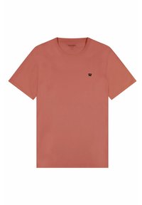 Wrangler SIGN OFF TEE - T-paita - burnt sienna/oranssi - Zalando.fi