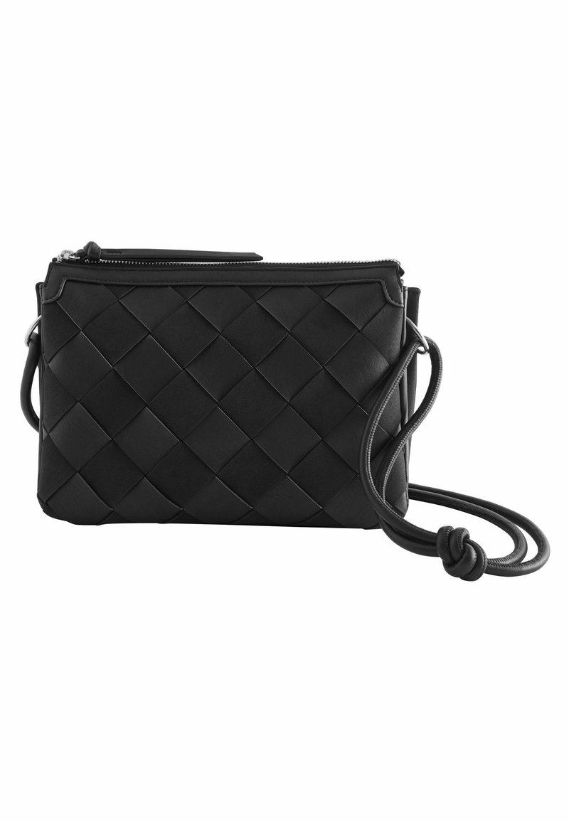 Next WEAVE MULTI COMPARTMENT - Across body bag - black - Zalando