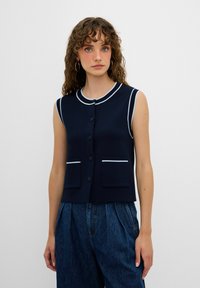 adL STRIPE DETAILED - Vest - Navy blue/mørkeblå - Zalando.dk