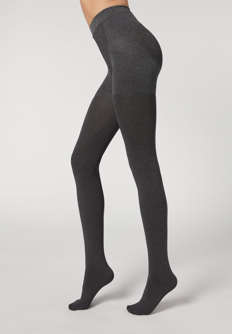 Calzedonia 80 DEN TOTAL SHAPING - Strumpfhose - dark grey/dunkelgrau ...