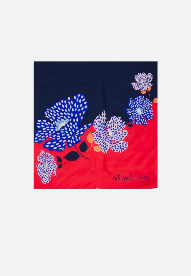 kate spade new york DOTTY FLORAL BANDANA - Foulard - ponderosa red/blue ...
