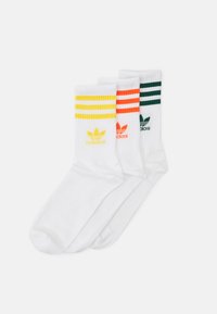 adidas Originals CREW 3 PACK - Strumpor - white/bold gold/orange/vit ...