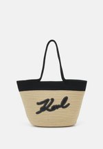 KARL LAGERFELD SIGNATURE BEACH BASKET - Velika torba - black/crno ...