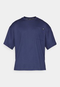 Under Armour RIVAL CREW - Basic T-shirt - midnight navy/white/dark blue - Zalando
