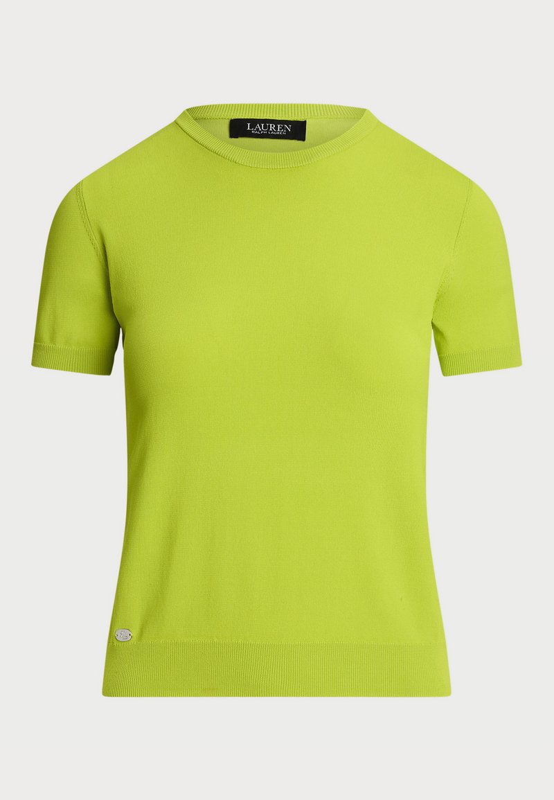 Lauren Ralph Lauren EYELAH SHORT SLEEVE - T-shirt - bas - lime ...