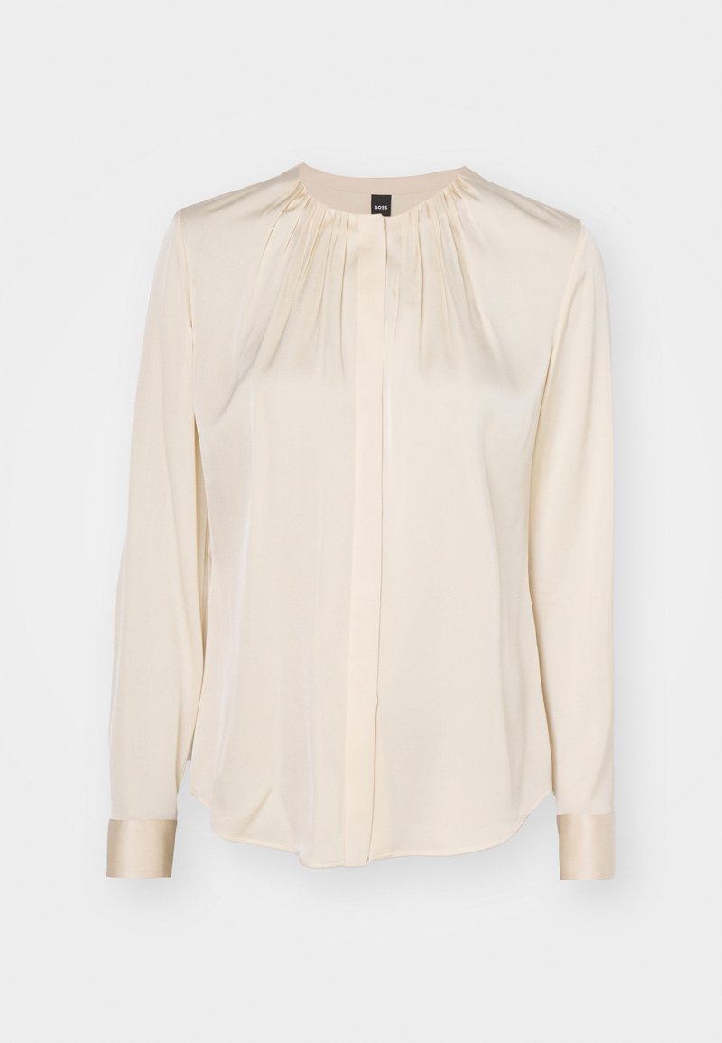 BOSS BANORAH - Button-down blouse - open yellow/beige - Zalando.co.uk