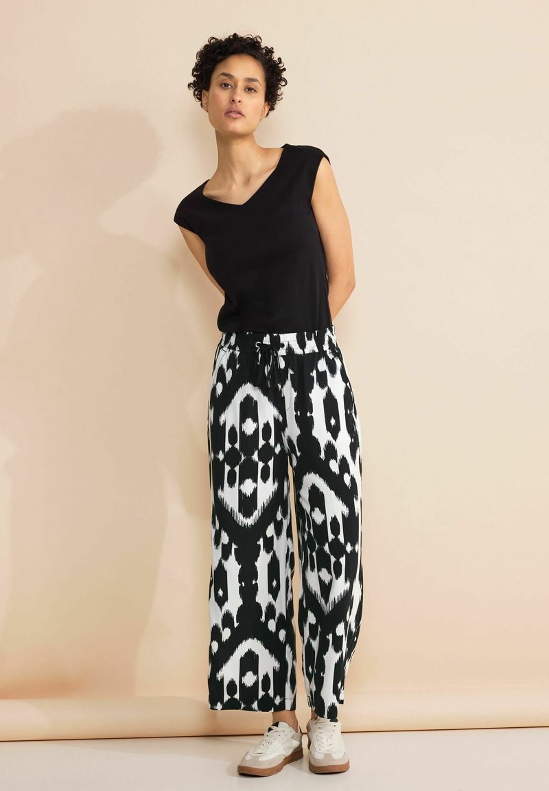 Street One Trousers - schwarz/black - Zalando