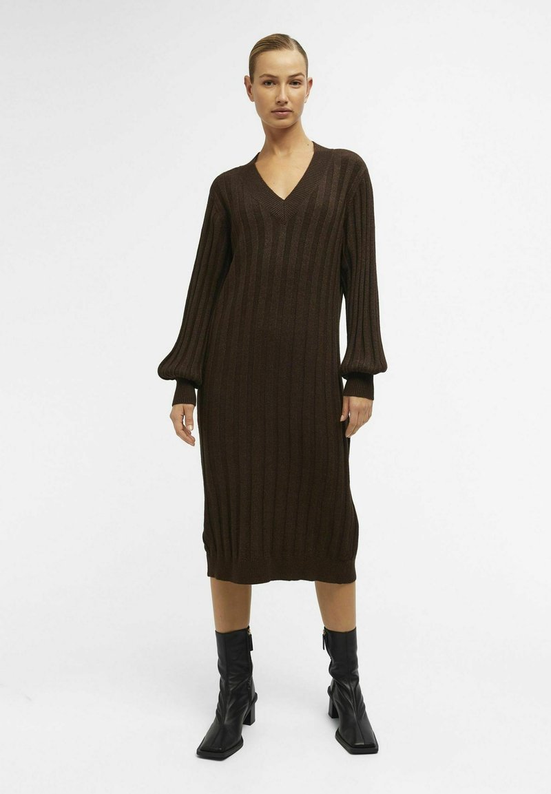 Object OBJALICE L/S NOOS - Strikkjoler - java/brun - Zalando.dk