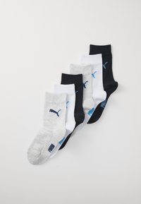 Puma KIDS EASY RIDER UNISEX 6 PACK - Socks - grey/white/navy/black ...