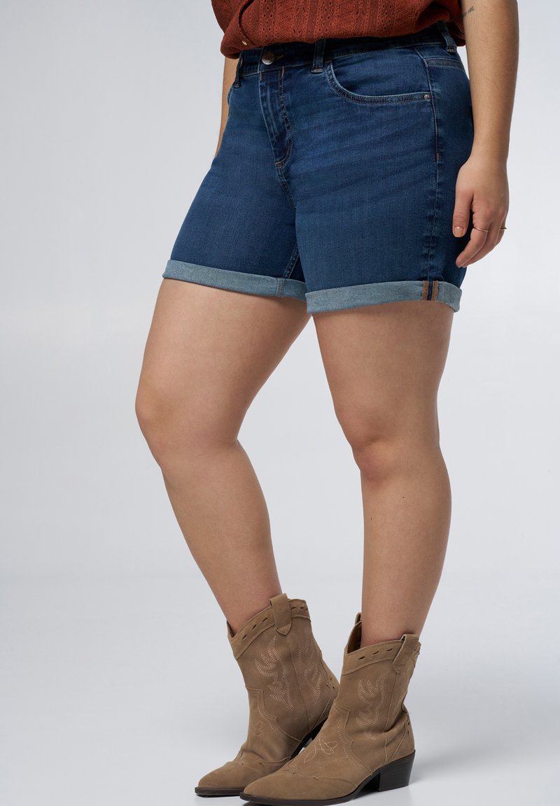 MS Mode Short en jean - blue/denim bleu foncé - ZALANDO.FR