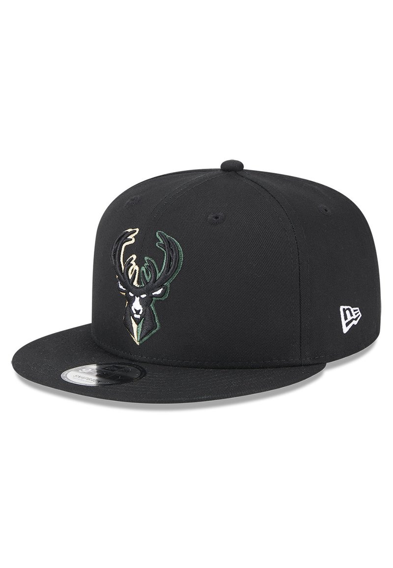 New Era LOGO 9FIFTY SNAPBACK 9FIFTY MILWAUKEE BUCKS - Cap - black - Zalando