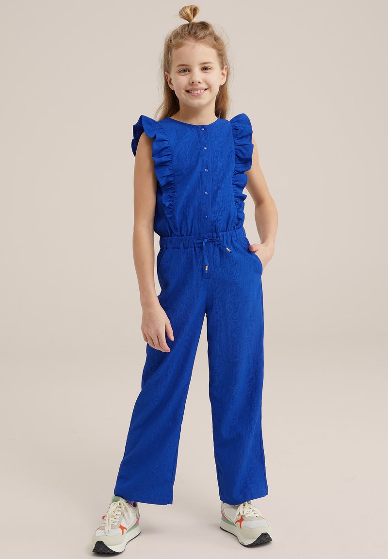 WE Fashion Tuta jumpsuit - blue/blu scuro screziato - Zalando.it
