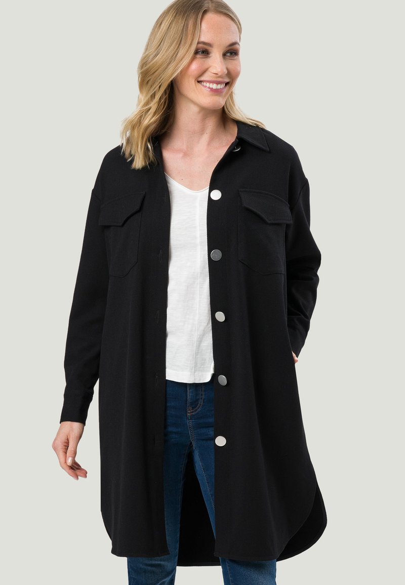 zero SHACKET LONG STYLE - Short coat - black - Zalando.de