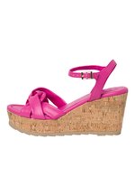 Marco Tozzi Wedge sandals - hot pink/pink - Zalando