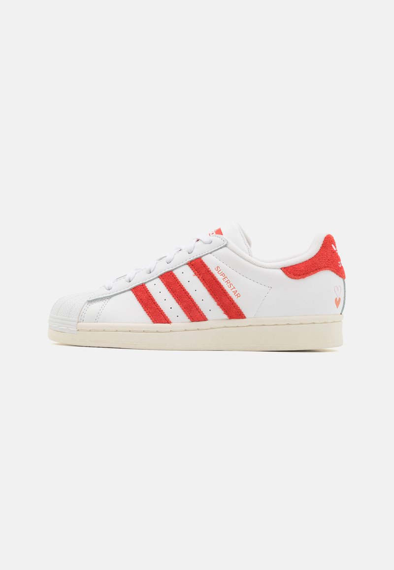 adidas Originals SUPERSTAR - Sneaker low - footwear white/bright red ...
