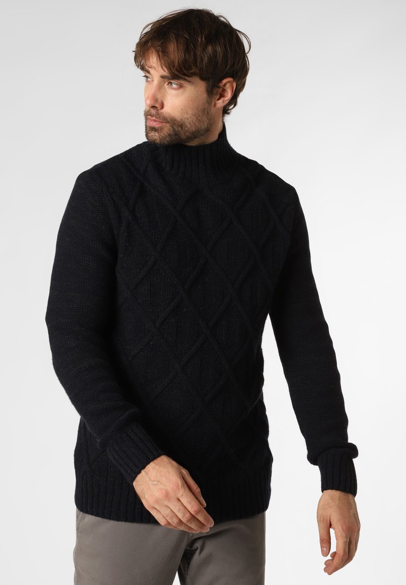 Nils Sundström Strickpullover - marine/blau - Zalando.ch