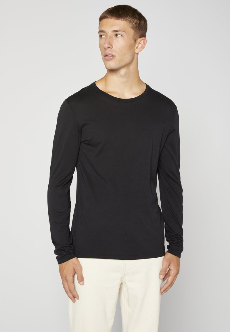American Vintage DECATUR - T-shirt à manches longues - noir - ZALANDO.FR