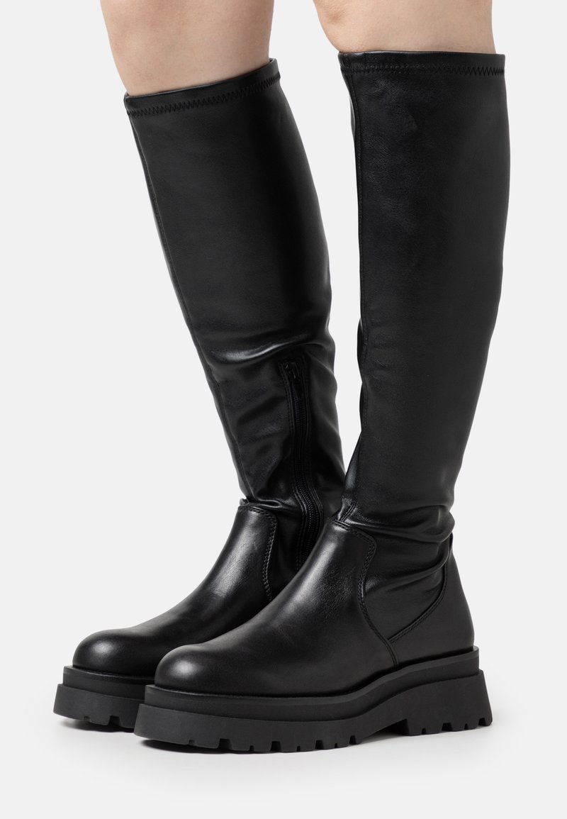 ALDO LUDERS - Platåstøvler - black/svart - Zalando.no